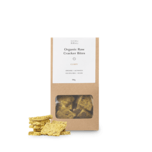 Curry Flavour Crackers - Organic Raw Vegan - Shoku Iku Australia