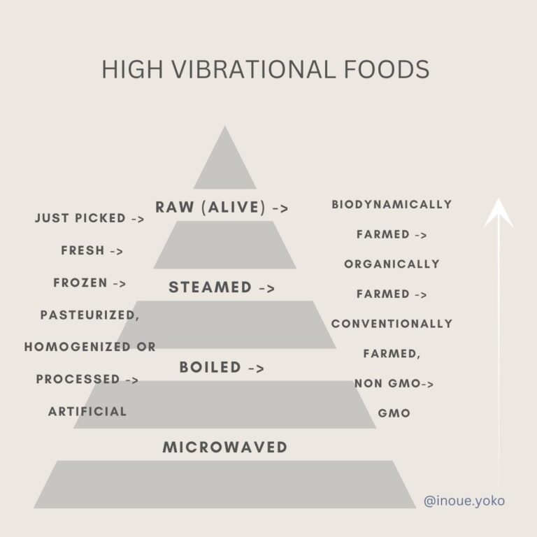 Vibrational Frequencies of Foods and Emotions - Shoku Iku